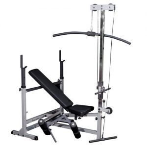 Body-Solid Powercenter Olympic Combo Bench with Preacher Curl and LAT ...